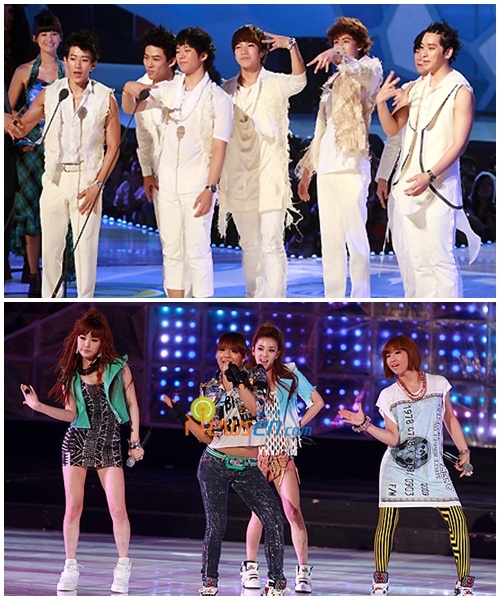 2PM-2NE1, 엠넷초이스 3관왕 기염 ‘2009 가요계 男女 핫아이돌’ - 손에 잡히는 뉴스 눈에 보이는 뉴스 - 뉴스엔