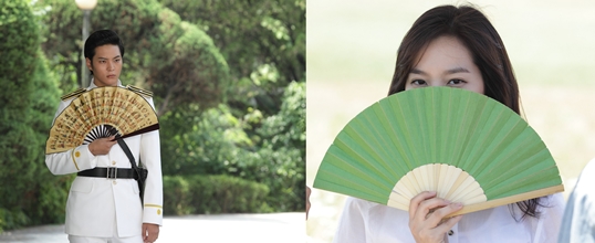 주원 진세연 ‘각시탈’ 현장 폭염피하는법 알고보니 부채커플 - 손에 잡히는 뉴스 눈에 보이는 뉴스 - 뉴스엔