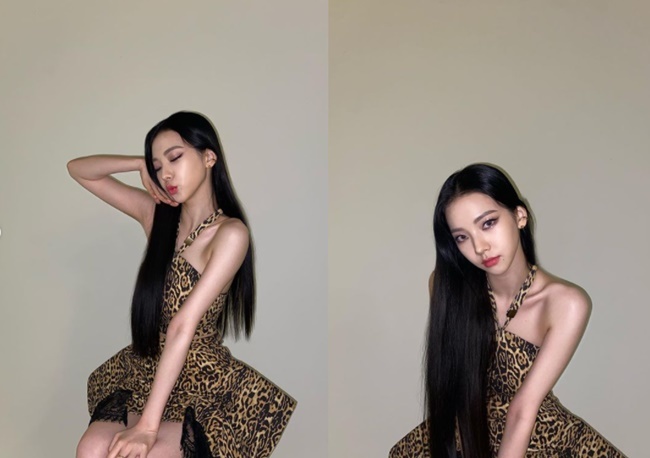 에스파 카리나, 호피무늬 홀터넥 투피스로 고혹미 폭발…광야 여신 미모 - 손에 잡히는 뉴스 눈에 보이는 뉴스 - 뉴스엔