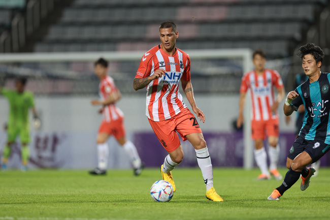 ‘멀티골’ 경남 티아고, K리그2 29R MVP - 뉴스인코리아