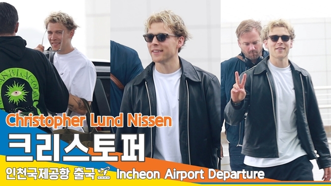 크리스토퍼(Christopher), 한국 팬들에게 감사 손키스~ (출국)[뉴스엔TV] - 손에 잡히는 뉴스 눈에 보이는 뉴스 - 뉴스엔