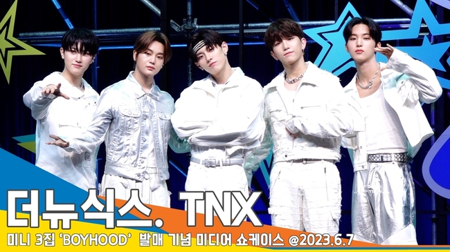더뉴식스(TNX), ‘MZ세대 사로잡을 청량 Y2K’ 단체 포토타임(BOYHOOD 쇼케이스)[뉴스엔TV] - 손에 잡히는 뉴스 눈에 보이는 뉴스 - 뉴스엔