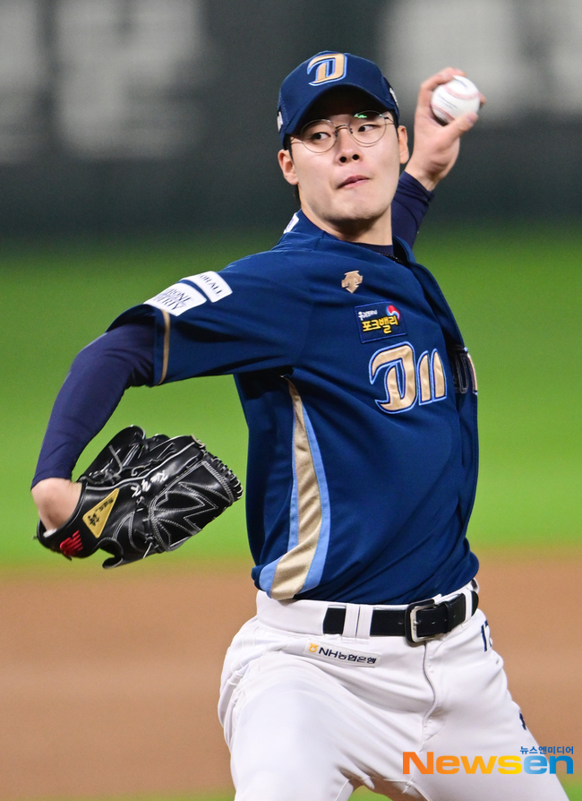 ‘준PO MVP’ 김영규 “자신있게 던져 좋은 결과..KT 타선 강하지만 밀리지 않는다” - 손에 잡히는 뉴스 눈에 보이는 뉴스 - 뉴스엔