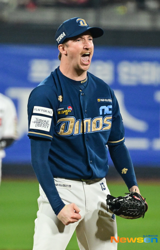 ‘페디 완벽투+타선 폭발’ 거침없는 NC, KT도 꺾었다..PO 1차전 승리 - 손에 잡히는 뉴스 눈에 보이는 뉴스 - 뉴스엔