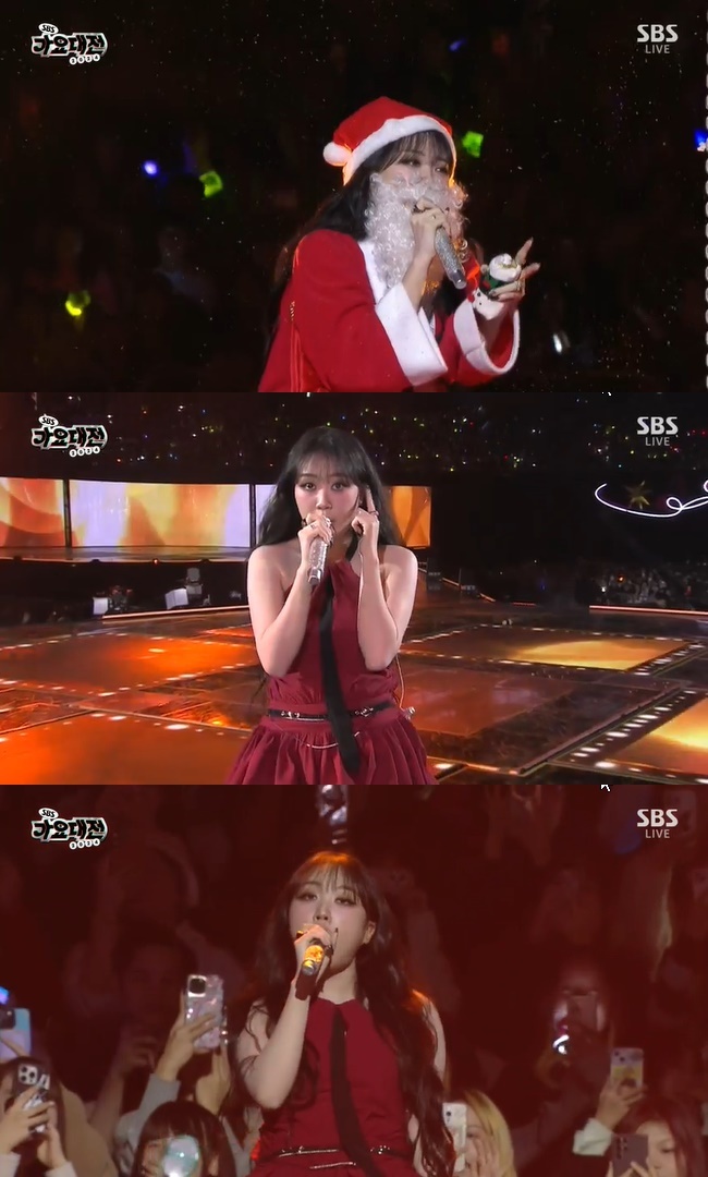 “여러분 100억 버세요” 이영지, 섹시 산타 변신[2024 SBS가요대전] - 손에 잡히는 뉴스 눈에 보이는 뉴스 - 뉴스엔