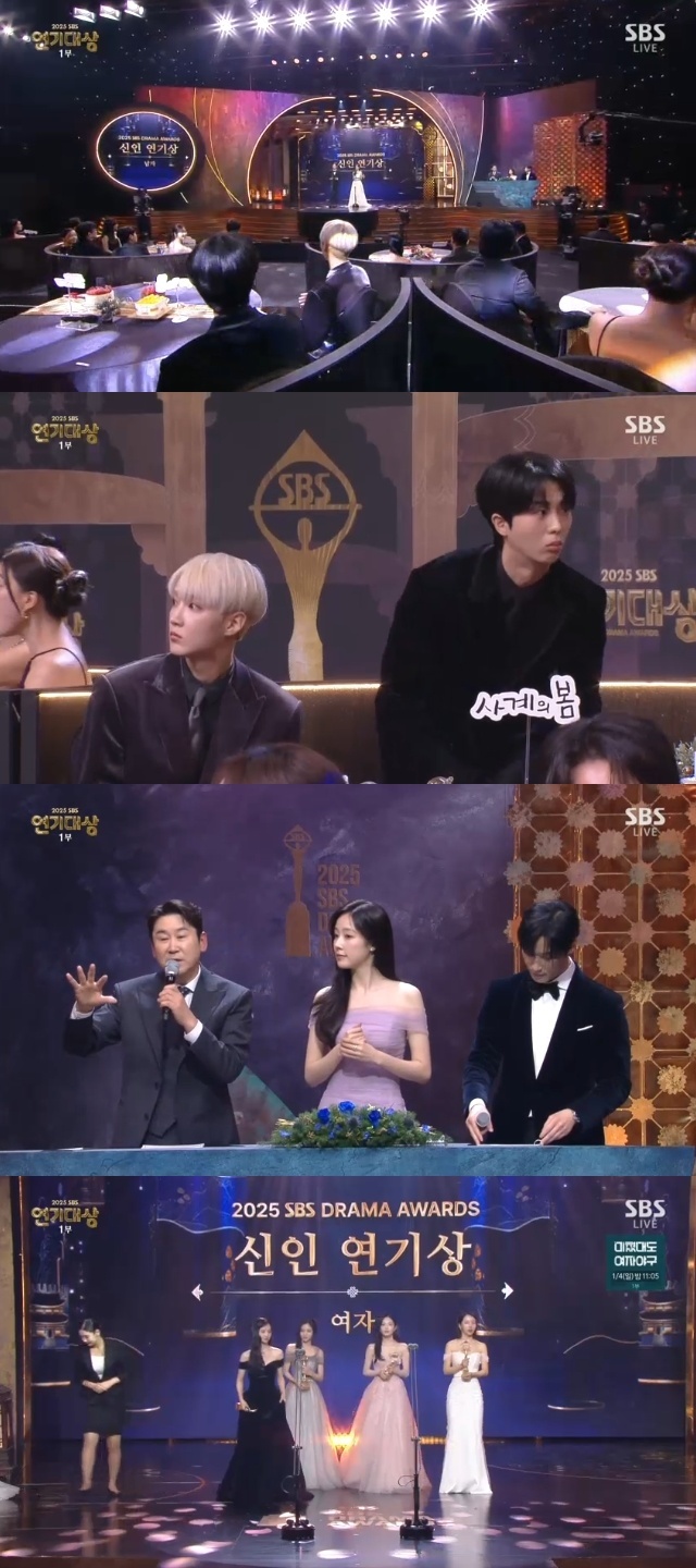 신인상만 8명‥역대급 트로피 나눠갖기에 배우들도 어안이 벙벙[SBS 연기대상] - 손에 잡히는 뉴스 눈에 보이는 뉴스 - 뉴스엔